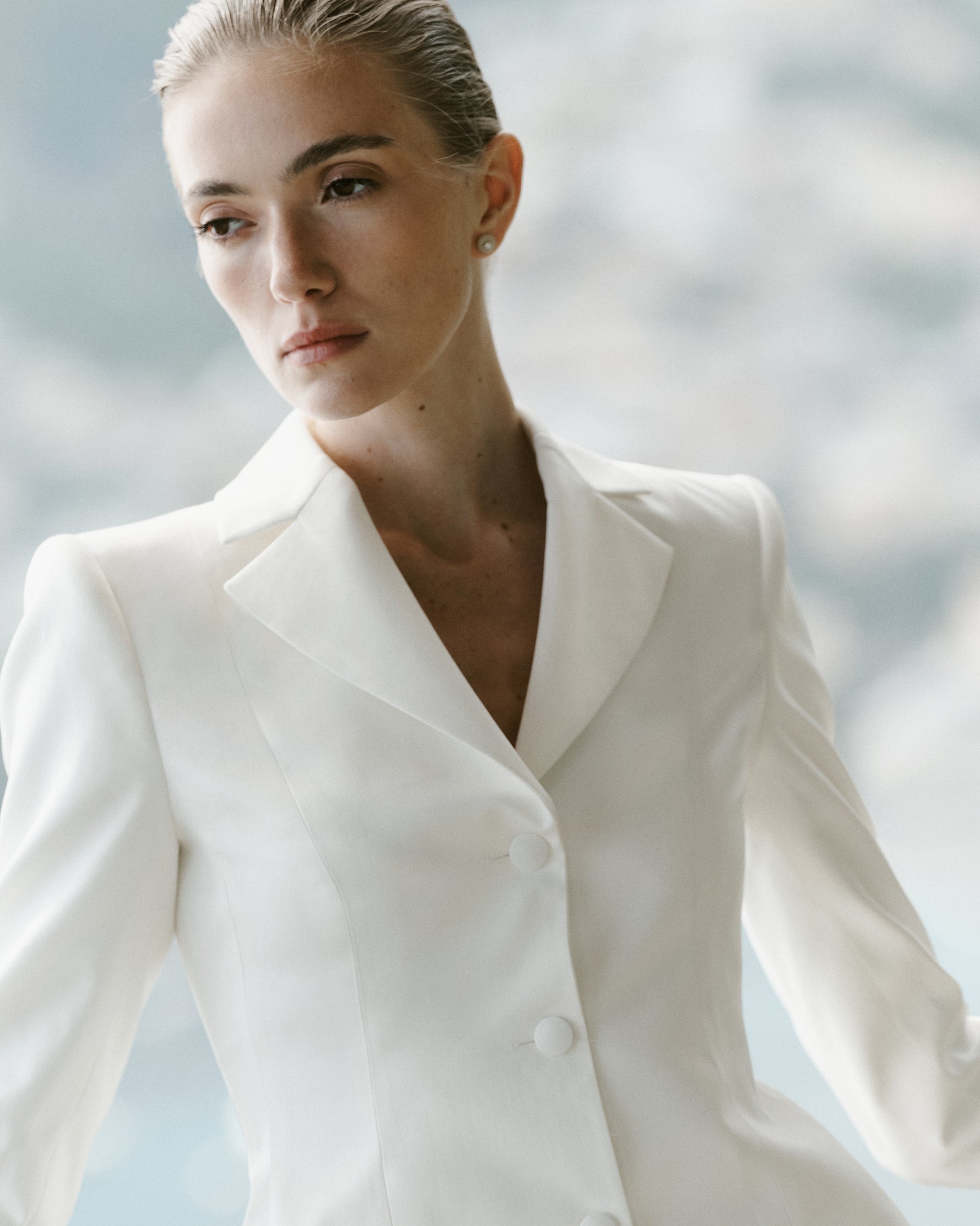 Isabella Jacket in Cotton Silk - Gallello Atelier