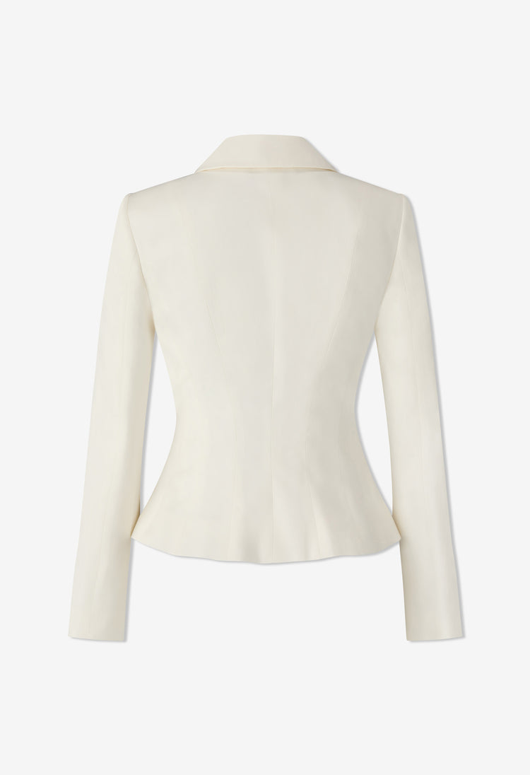 Isabella Jacket in Cotton Silk - Gallello Atelier